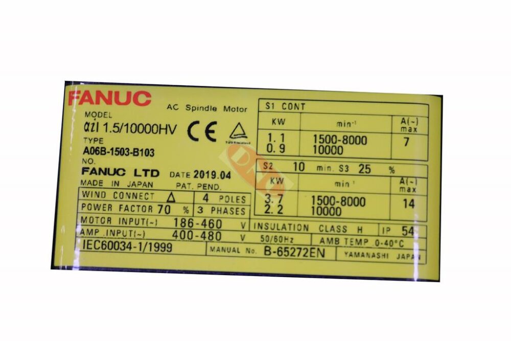 A06B-1503-B103 Fanuc Spindle Motor | DNC